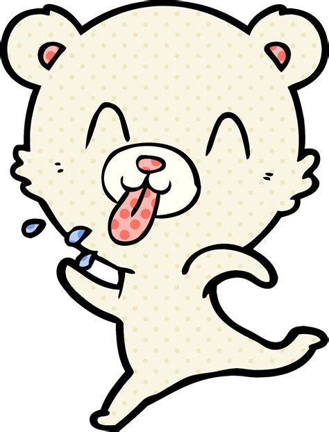 Ours Polaire Dessin Animé Grossier Qui Tire La Langue 12403541 Art