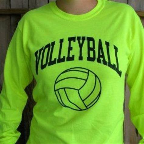 Neon Volleyball Long Sleeve T Shirt Sports And Outdoors Volleyball