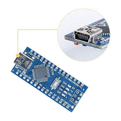 Placa Nano Ch340atmega328p Versión 2014 Compatible Con Arduino Nano V30 Paquete De 3 Sin