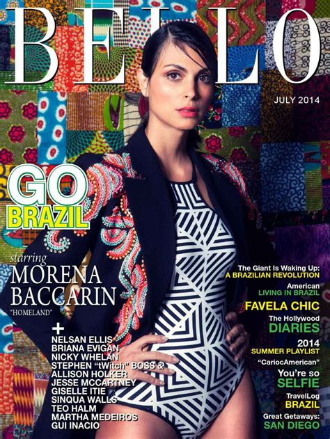 Morena Baccarin Bello Magazine July 2015 Issue