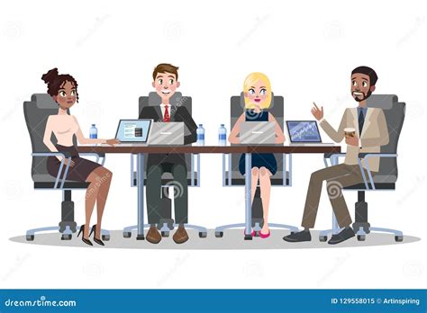 Business Meeting In The Conference Room Concept Stock Vector