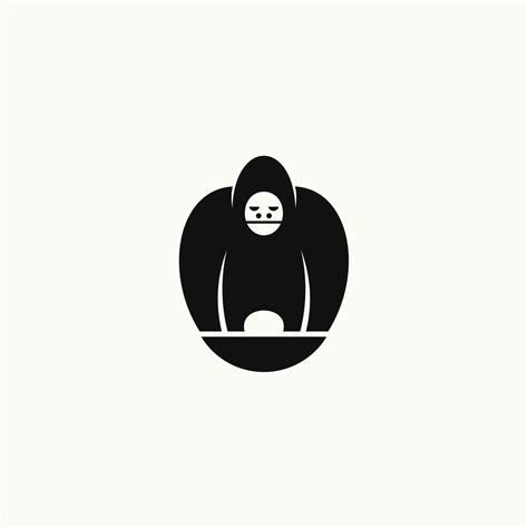 Gorilla Simple Logo 20390282 Vector Art At Vecteezy