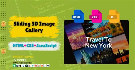 Sliding 3d Image Gallery In Html Css And Javascript