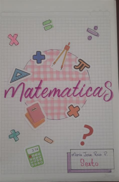 Portada Matem Ticas En Caratulas De Matematicas Ideas De