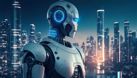 Sleek And Modern World Of Artificial Intelligence And Robotic Technology Where Science And
