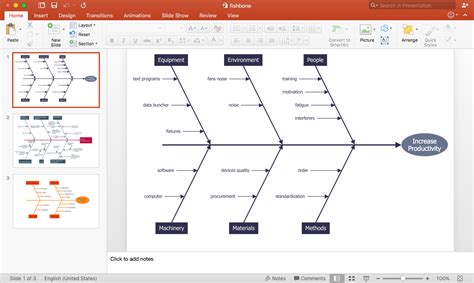 How To Add A Fishbone Diagram To Powerpoint Presentation ERModelExample
