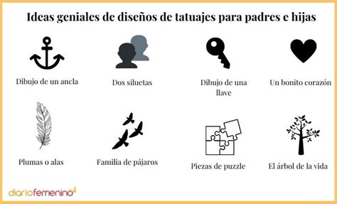 18 Ideas De Tatuajes Padre E Hija Diseños De Amor Y De Unión Familiar