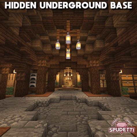 Minecraft Underground Base Design Wood Survival Underground Base