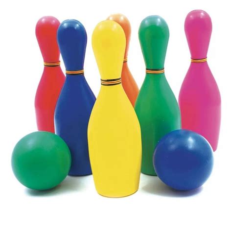 Jogo De Boliche Infantil Pinos E Bolas Pica Pau Papelaria Pigmeu