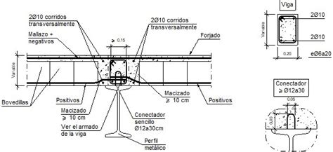 Detalles Constructivos Cype Eam Apoyo Entre Vanos Sobre Viga Met Lica Forjado