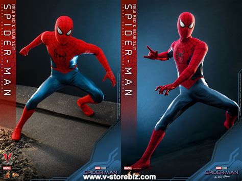 Hot Toys Mms679 Spider Man No Way Home Spider Man New Red And Blue