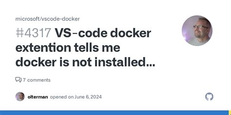 Vs Code Docker Extention Tells Me Docker Is Not Installed · Issue 4317 · Microsoftvscode