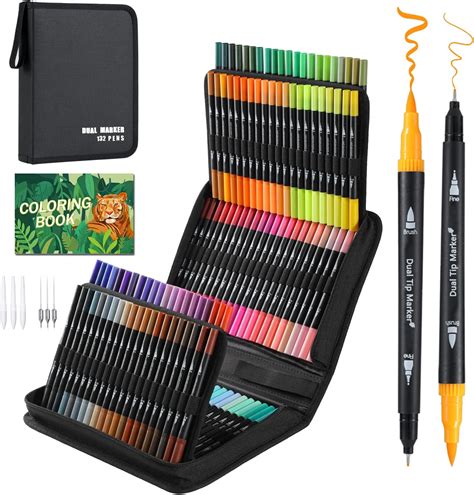 Sonlaryin Brush Pen Lettering Colori Pennarelli Doppia Punta Pennarelli Punta Fine