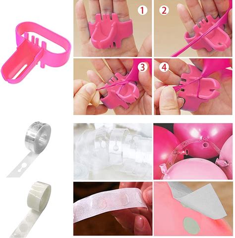 Hot Pink Balloon Garland Arch Kit With Hot Pink Light Pink Etsy