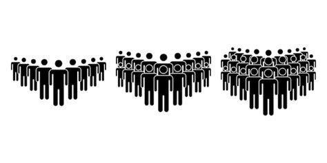 Premium Vector Set Of Group People On White Background Crowd Person
