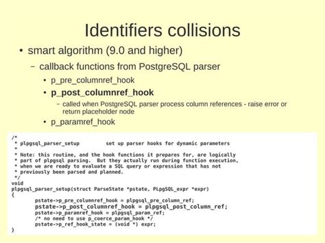 Plpgsql Internals Ppt