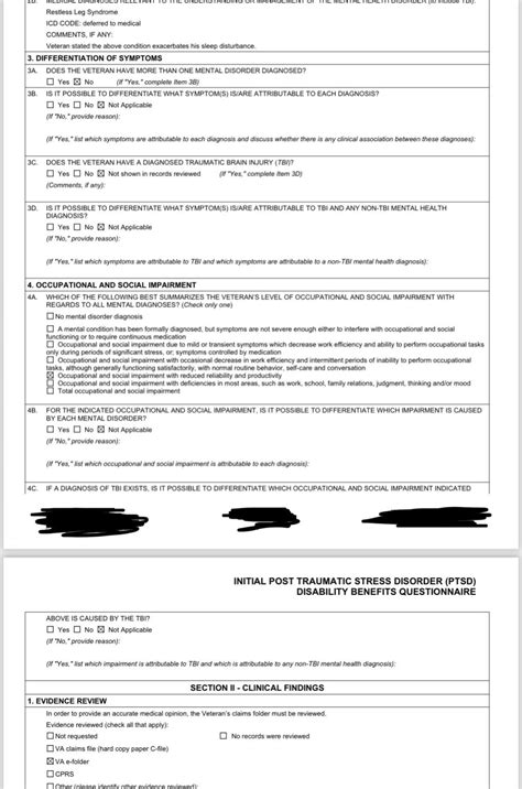 Ptsd Dbq Rveteransbenefits
