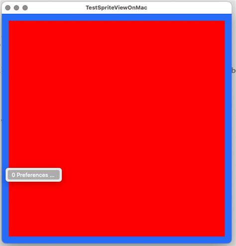 Macos Context Menu Does Not Show Over A Spriteview In Swiftui Stack Overflow