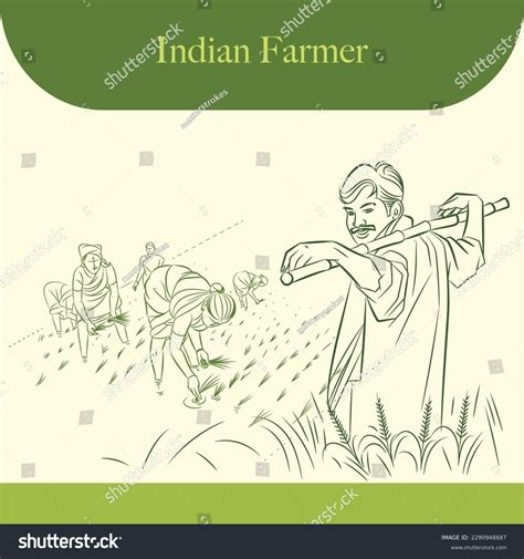 Indian Farmers Drawing