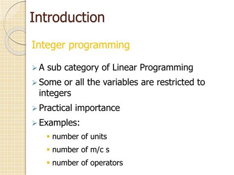 Ppt Integer Programming Powerpoint Presentation Free Download Id