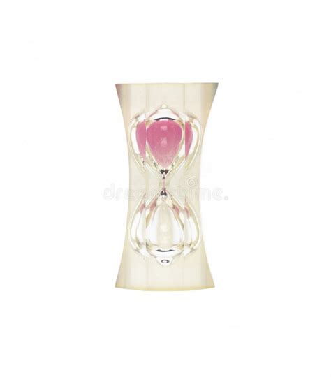 Vintage Hourglass Isolated On Background Stock Image Image Of