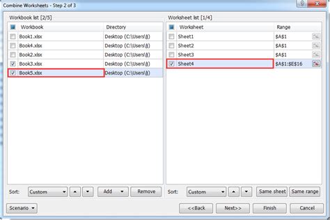quickly combine multiple worksheets ranges from workbooks into one