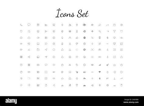 Vector Ui Universal Icons Set Concept Icons Set Collection Network