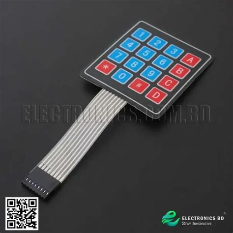 4x4 Matrix Membrane Keypad Digital Interface Latest Price In