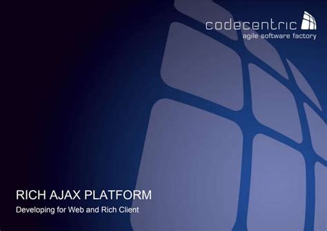 Rich Ajax Platform Programming For Web And Rich Client Ppt