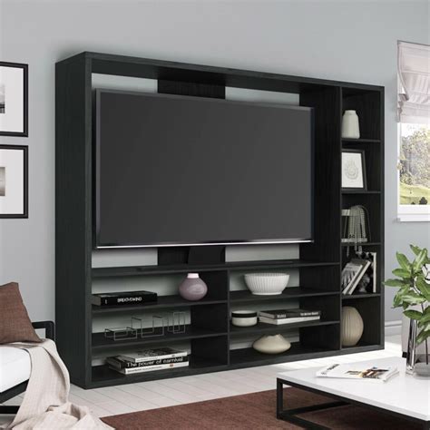 70in Black Entertainment Center Whalen Furniture