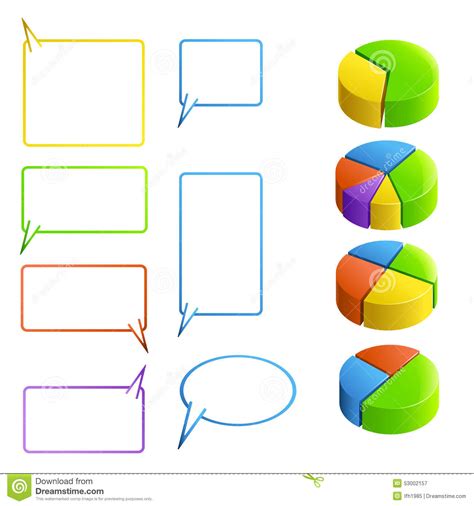 Set With Labels To Diagram Stock Vector Illustration Of Growth