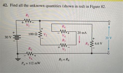 Solved Find All The Unknown Quantities Shown In Red In Chegg