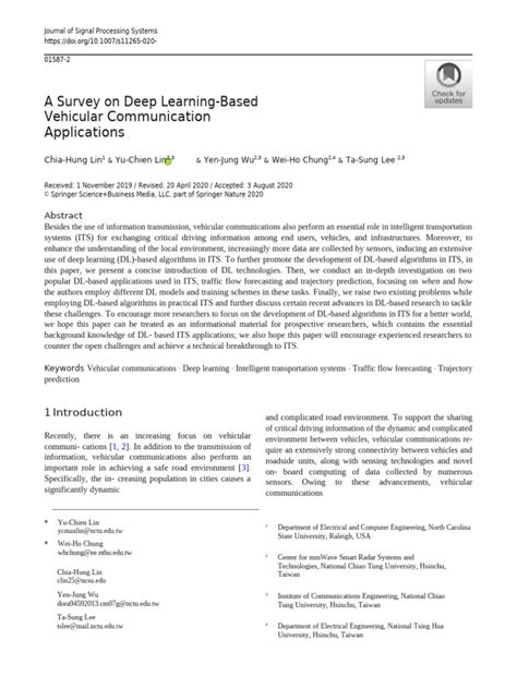 A Survey On Deep Learning Based Vehicular Communication Applications