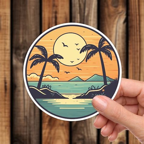 Beach Scene Car Vinyl Decals Etsy