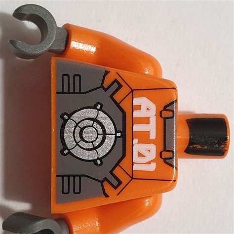 LEGO Orange Minifig Torso With AT 01 76382 Brick Owl LEGO