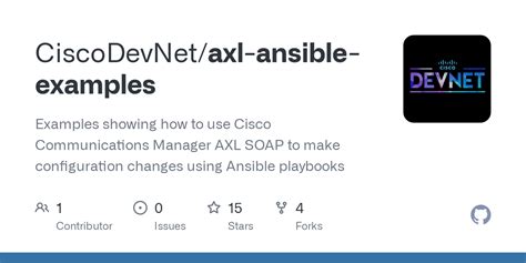 Github Ciscodevnet Axl Ansible Examples Examples Showing How To Use