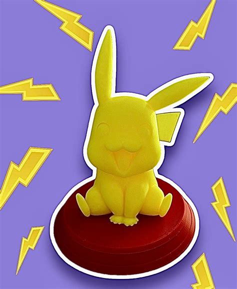 3d Printed Pikachu Free Stl • Made With Anikubic Kobra 2 Plus・cults