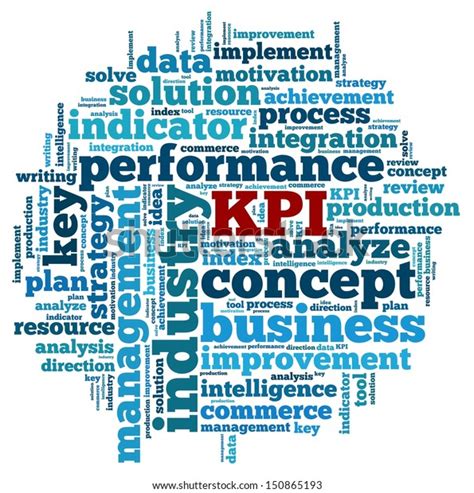 Key Performance Indicators Word Collage Stock Illustration 150865193