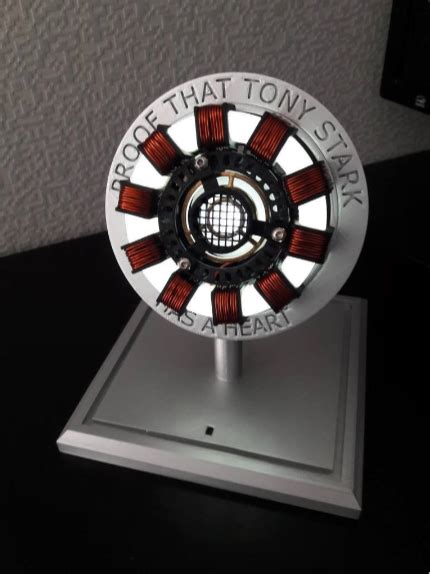 Tony Stark Arc Reactor Display Proof That Tony Stark Has A Heart