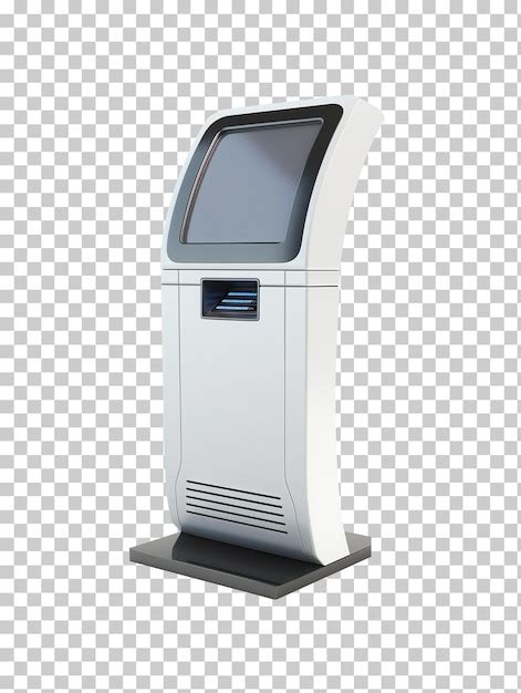 Payment Terminal Kiosk Atm Pos Poi Advertising Stand Isolated On