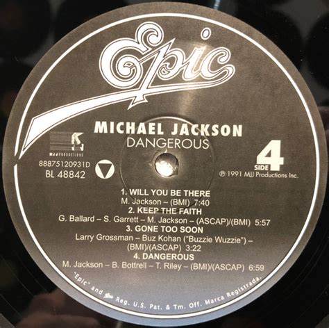 Michael Jackson Dangerous Lp Record Rgh India
