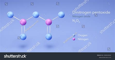 Dinitrogen Pentoxide Molecular Structures Nitrogen Oxide Stock