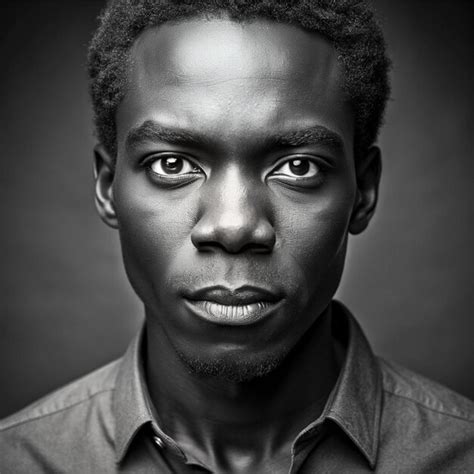 A Black Man With A White Background That Says Quot Bw Quot Premium Ai Generated Image