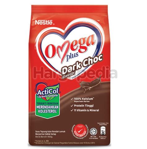 Omega Nestle Plus Dark Chocolate Milk Powder 900gm