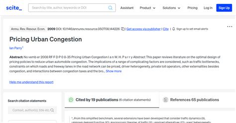Pricing Urban Congestion