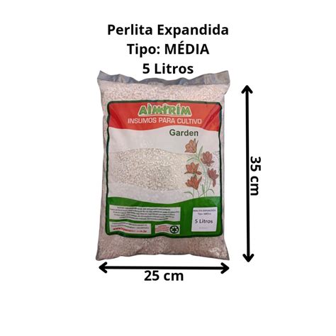 Loja Aimirim Plantas E Jardim Perlita Expandida Média 5 Litros