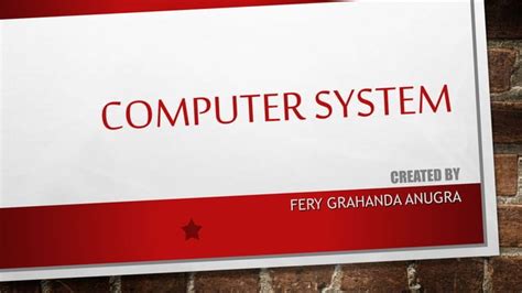Computer System Ppt