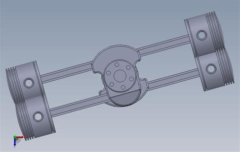 带活塞的曲轴solidworks 2014模型图纸免费下载 懒石网