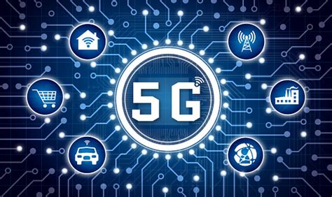 5 G 네트워크 무선 시스템 및 것 디지털 스마트 시티 및 통신 네트워크의 인터넷 매우 빠르게 글로벌 무선 장치를 연결 합니다