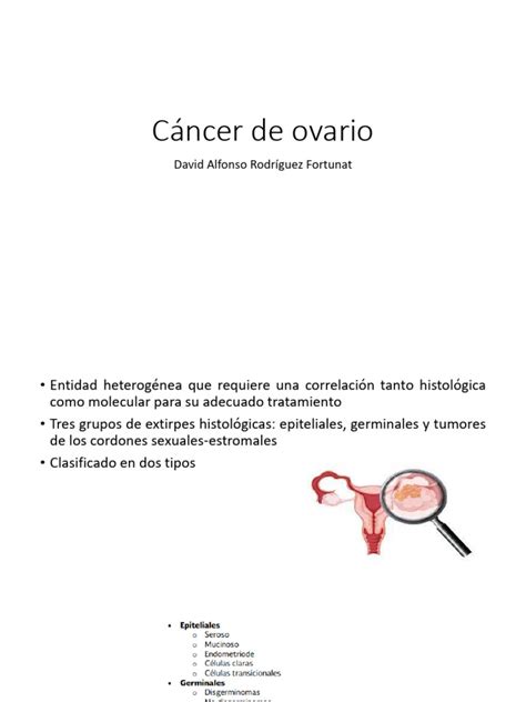 Cáncer De Ovario Pdf Cáncer Cáncer De Ovarios